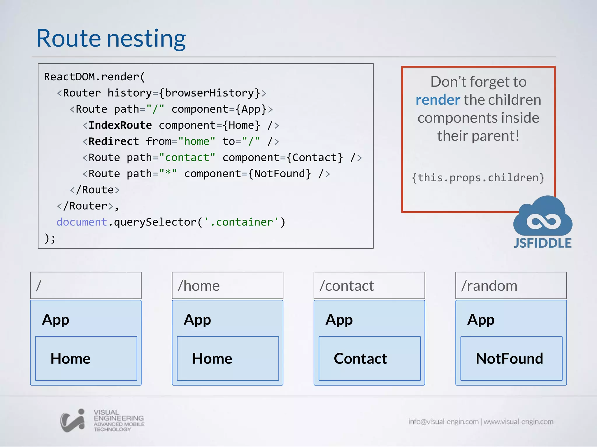 Workshop 21: React Router | PDF