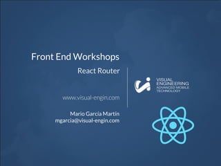 Workshop 21: React Router | PDF