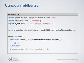Workshop 22: React-Redux Middleware | PDF | Web Development | Internet