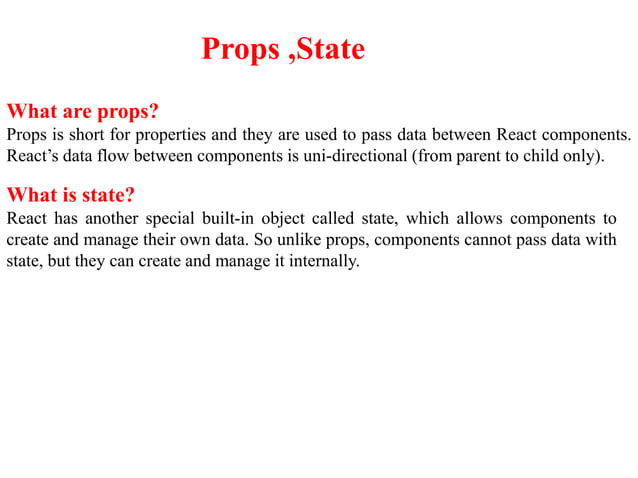 React JS CONCEPT AND DETAILED EXPLANATION | PPT