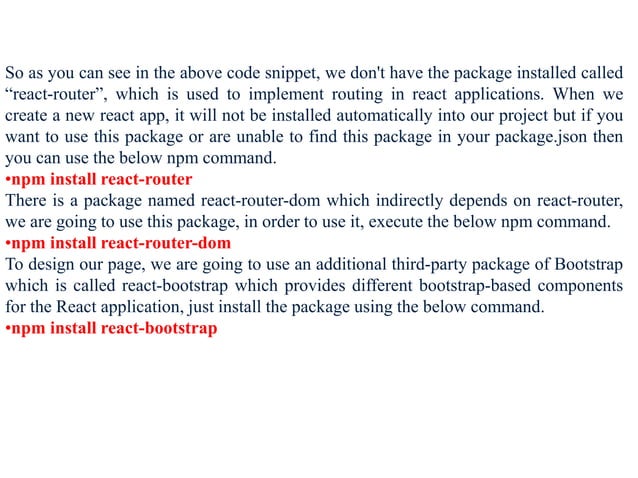 React JS CONCEPT AND DETAILED EXPLANATION | PPT