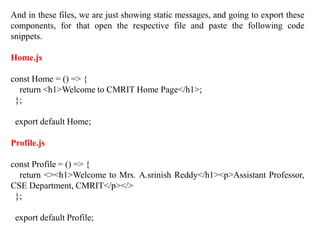 React JS CONCEPT AND DETAILED EXPLANATION | PPT