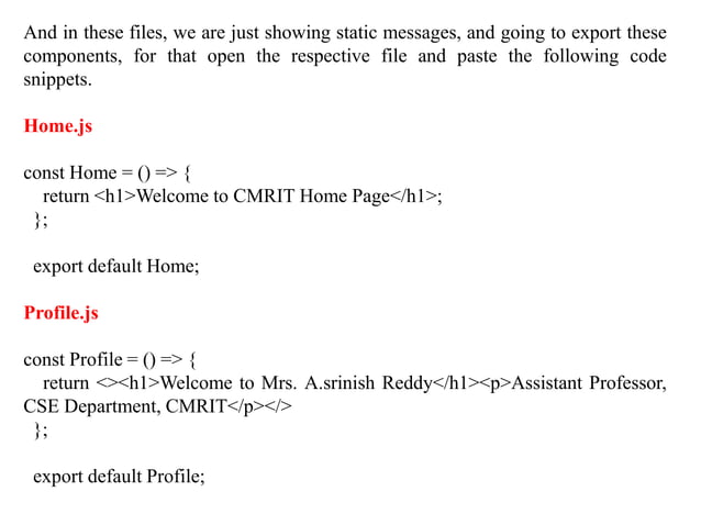 React JS CONCEPT AND DETAILED EXPLANATION | PPT