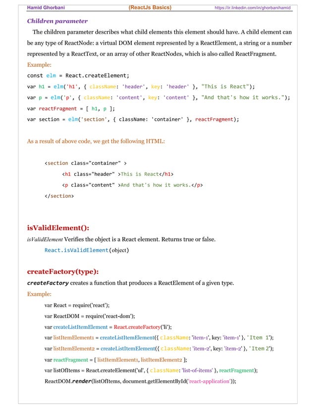 Reactjs Basics | PDF