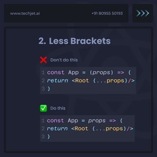 React js cheatsheet for website development | PDF