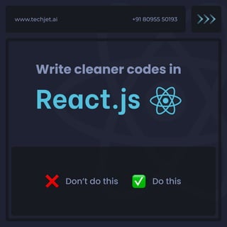 React js cheatsheet for website development | PDF