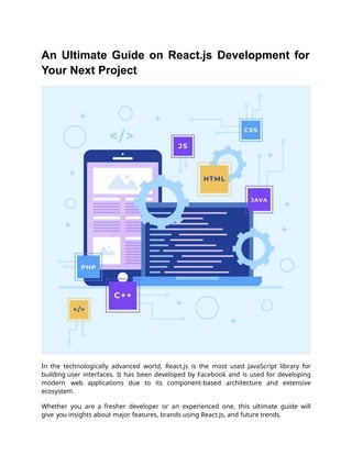Ultimate Guide to React.js Development for Modern Web Projects | PDF