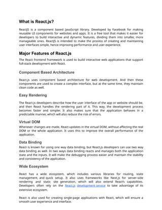 Ultimate Guide to React.js Development for Modern Web Projects | PDF