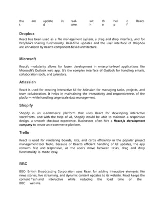 Ultimate Guide to React.js Development for Modern Web Projects | PDF