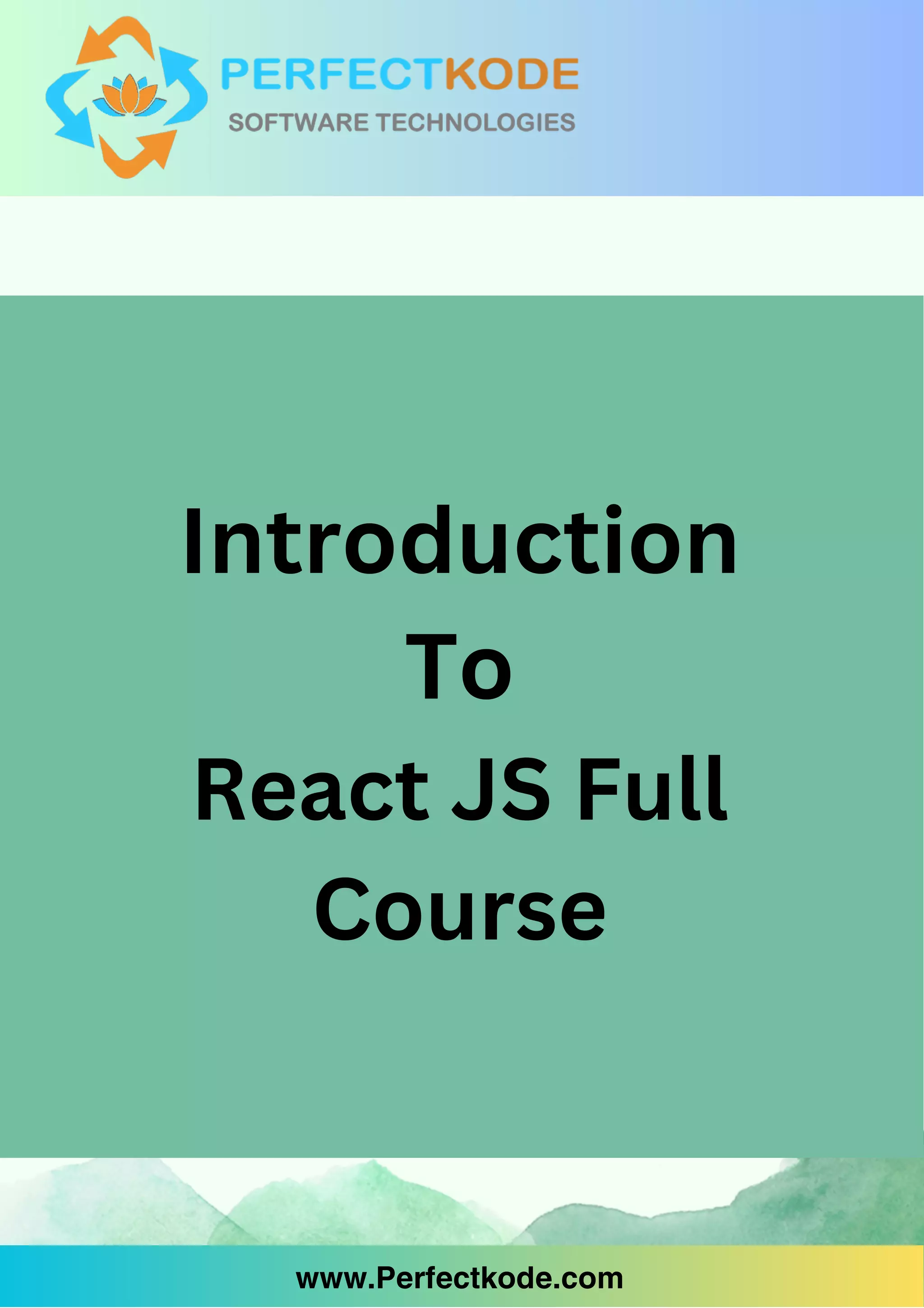React Js Full Course Perfectkode Pdf