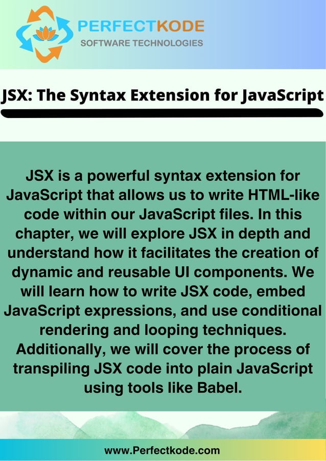 REACT JS FULL COURSE | PERFECTKODE | PDF