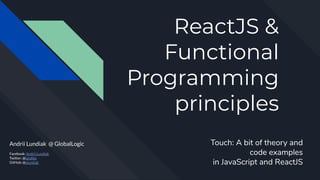 React JS & Functional Programming Principles | PPT
