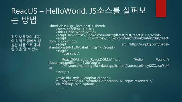 Reactjs Helloworld Ppt