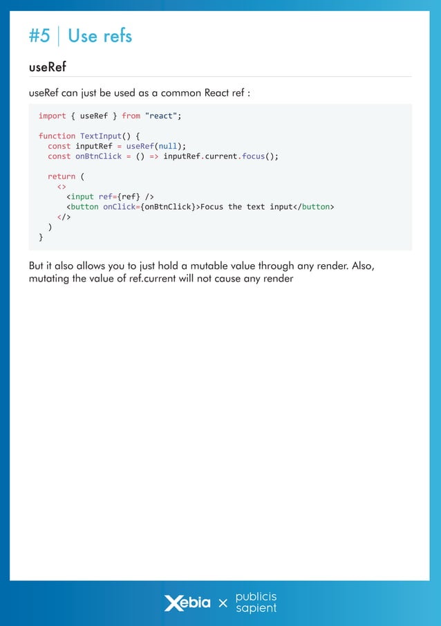 React JS Hooks Sheet .pdf | Web Development | Internet