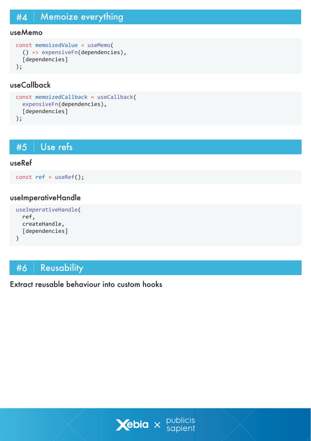 React JS Hooks Sheet .pdf | Web Development | Internet