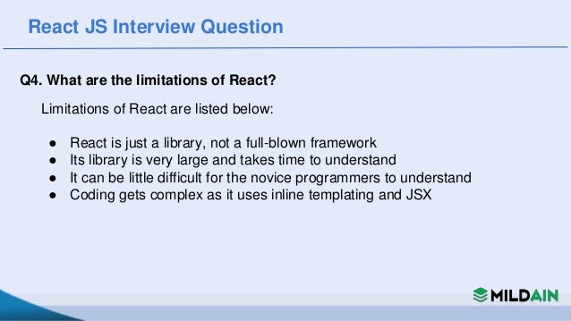 React Js Interview Question And Answer