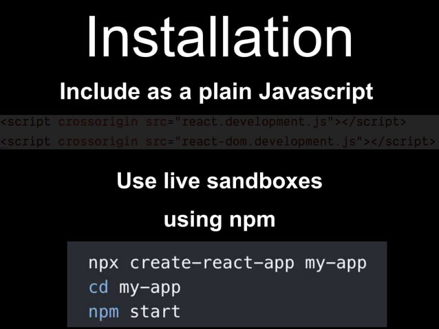 Introduction to ReactJs & fundamentals | PPT