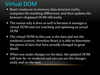 Tech Talk on ReactJS | PDF