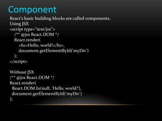 Tech Talk on ReactJS | PDF