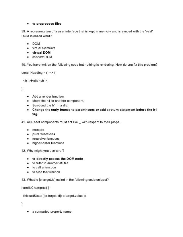 ReactJS Test Questions Answers.pdf