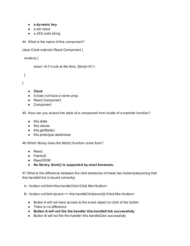 ReactJS Test Questions Answers.pdf