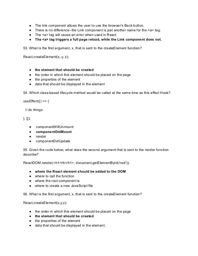 ReactJS Test Questions Answers.pdf