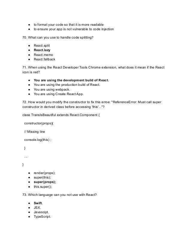 ReactJS Test Questions Answers.pdf