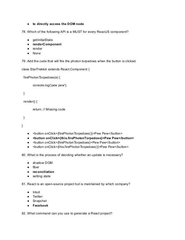 ReactJS Test Questions Answers.pdf