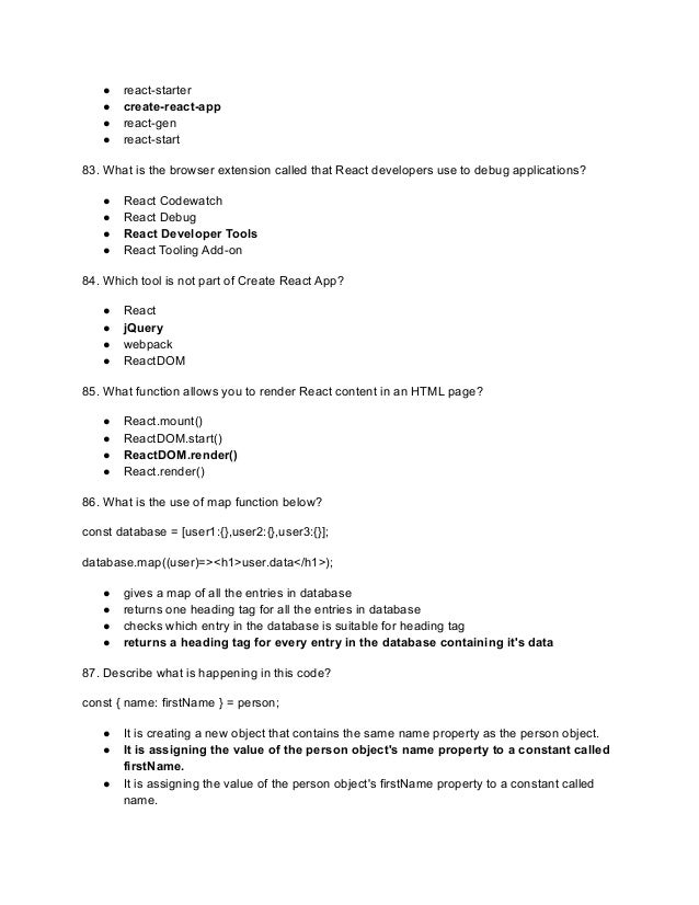 ReactJS Test Questions Answers.pdf