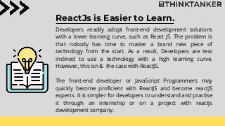 ReactJS: Why is it Taking over Front-End Development? | PPT