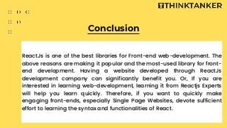 ReactJS: Why is it Taking over Front-End Development? | PPT