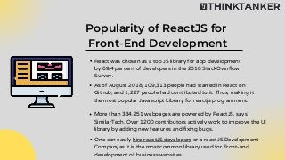 ReactJS: Why is it Taking over Front-End Development? | PPT
