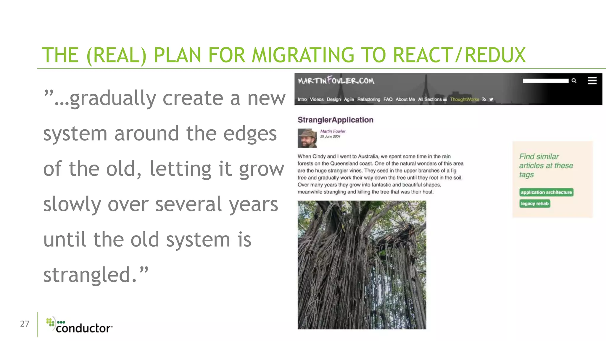 Painless Migrations from Backbone to React/Redux | PPTX
