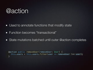 React and MobX: A Truly Reactive App | PPT
