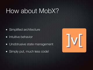 React and MobX: A Truly Reactive App | PPT