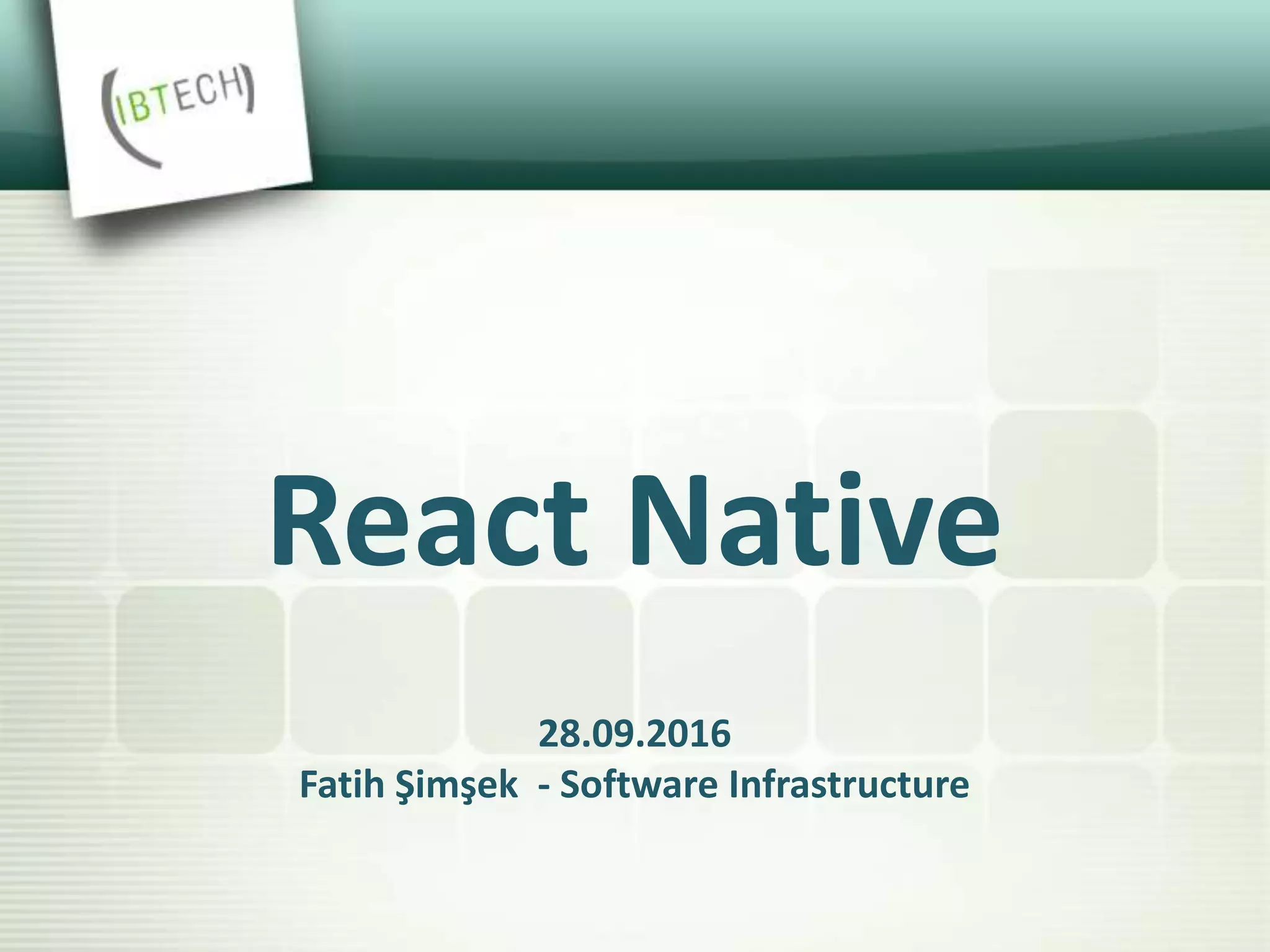 React Native | PPT