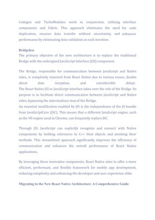 React Native’s New Architecture Decoded: How to Migrate & Benefits? | PDF