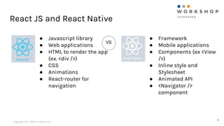 "React Native" by Vanessa Leo e Roberto Brogi | PPT