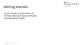 "React Native" by Vanessa Leo e Roberto Brogi | PPT