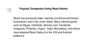 React Native App Development- 2022 Guide for Developers | PPTX
