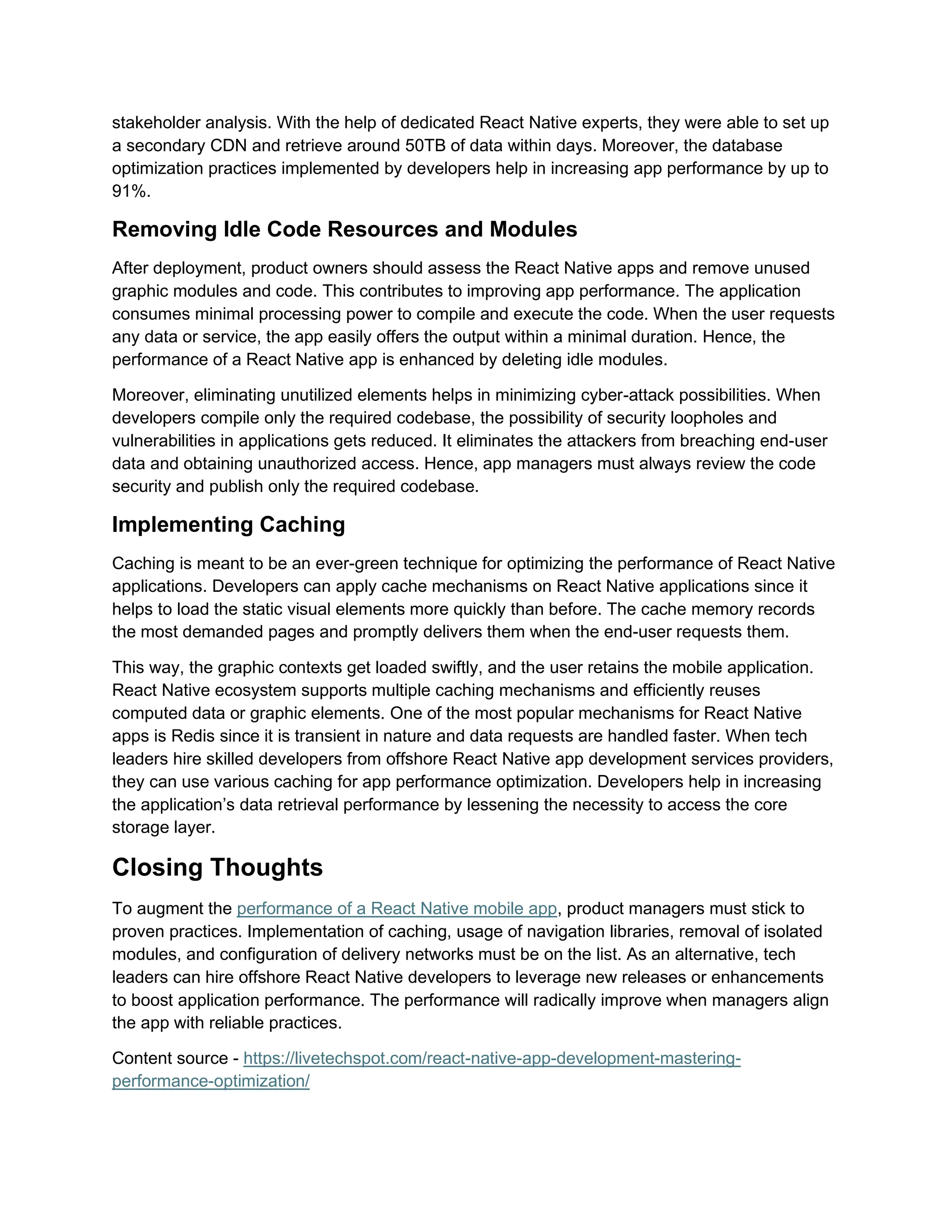 How Optimizing React Native Apps Drive User Retention Pdf