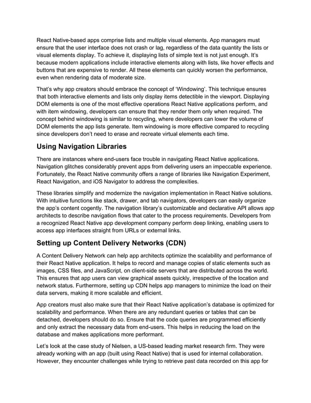 How Optimizing React Native Apps Drive User Retention | PDF