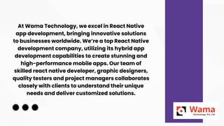 react native app development company in India | PPT