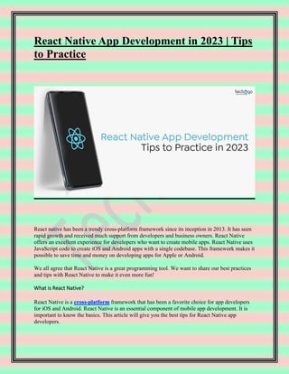 React Native App Development in 2023-Tips to Practice.pdf