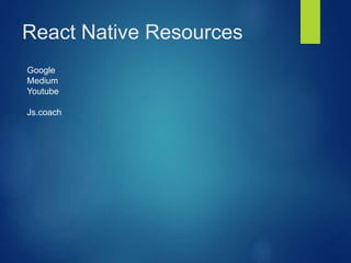 React native basic & it's benefit | PPTX