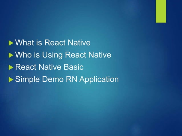 React native basic & it's benefit | PPT