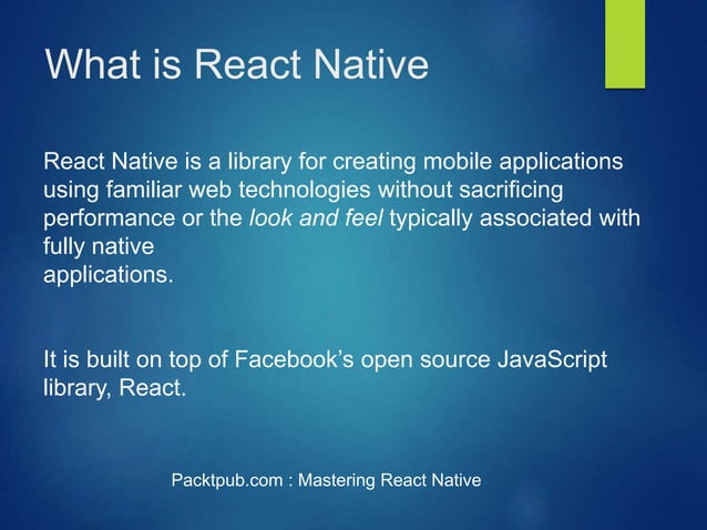 React native basic & it's benefit | PPT