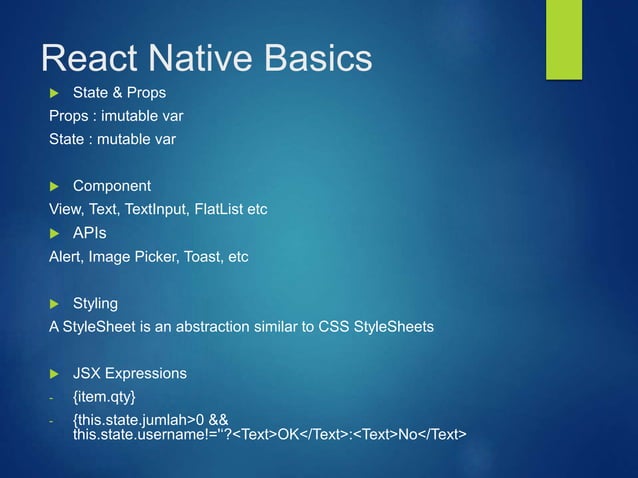 React native basic & it's benefit | PPT