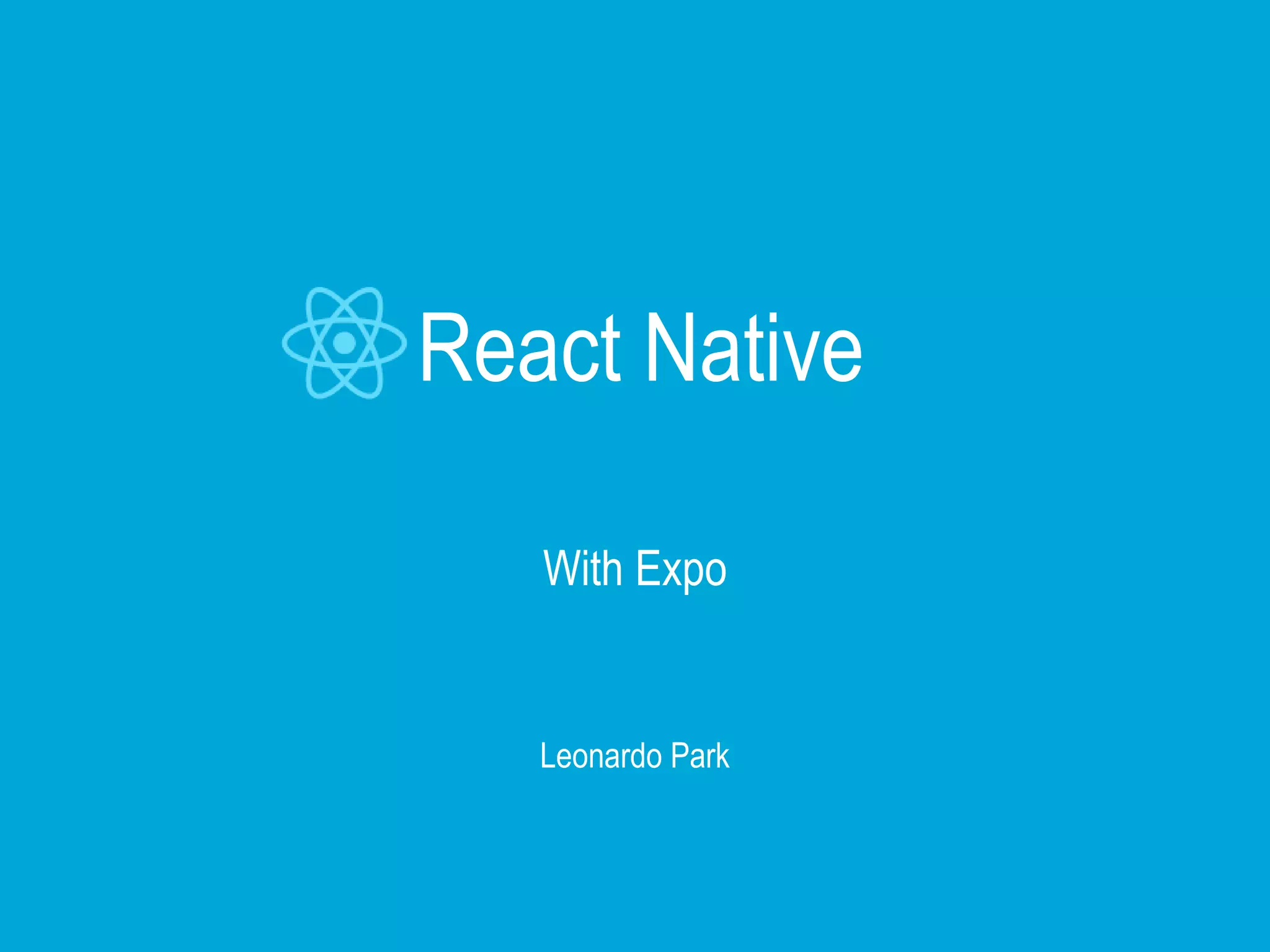 React native development with expo | PPTX
