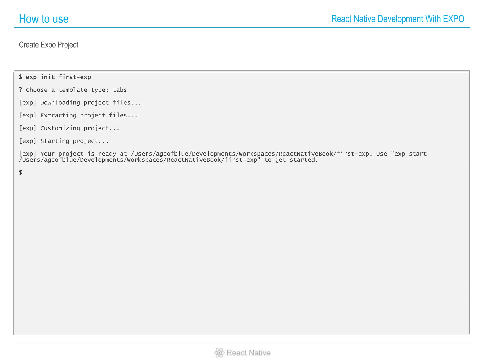 React native development with expo | PPTX